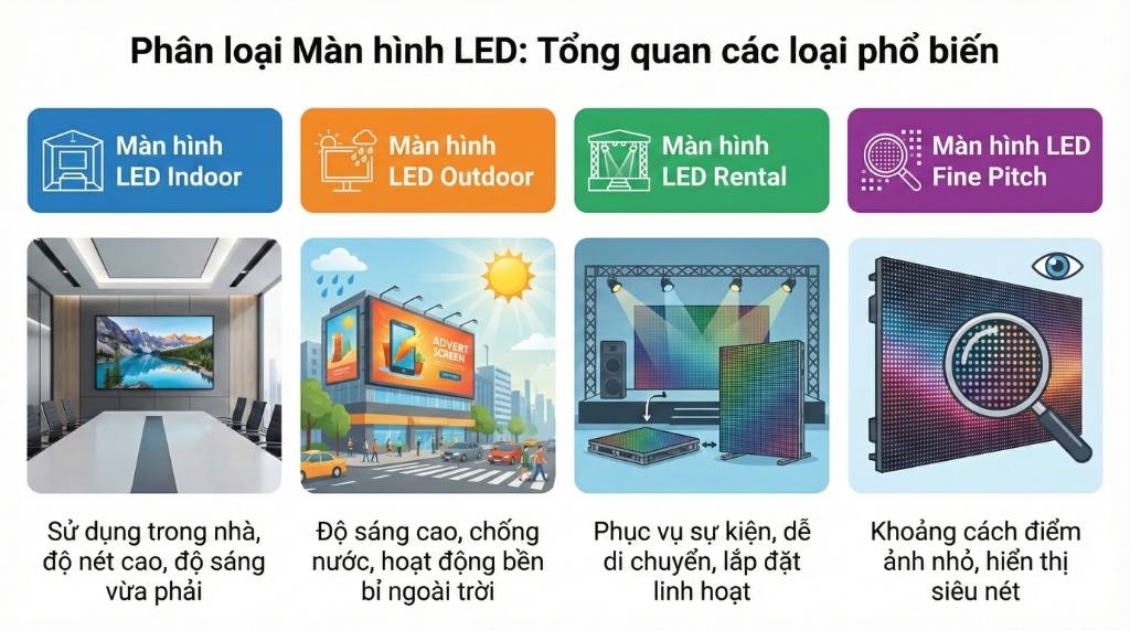 100% Thi Công Màn Hình LED Trọn Gói Toàn Quốc | BH 36T